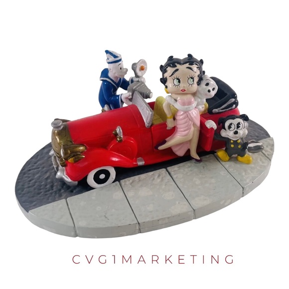 Betty Boop | Accents | Vintage 997 Betty Boop With Bimbo And Pudgy Dog Collectible Figurine ...